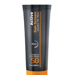ACTIVE SUN SCREEN SENSITIVE FACE - BODY SPF 50 | FREZYDERM