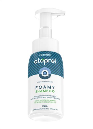 ATOPREL FOAMY SHAMPOO Ειδικό Σαμπουάν σε Μορφή Αφρού | FREZYDERM ...