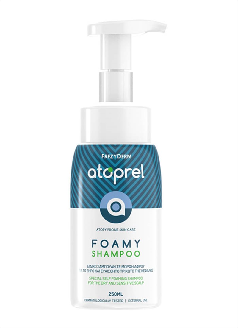 ATOPREL FOAMY SHAMPOO Ειδικό Σαμπουάν σε Μορφή Αφρού | FREZYDERM ...